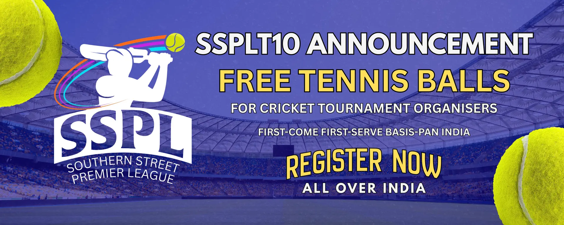 SSPL T10 - India's Premier T10 Tennis Ball Cricket League